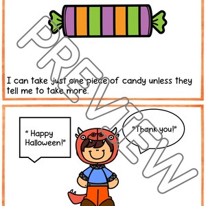Trick or Treating Social Skills Story, Halloween Social Skills Story ...