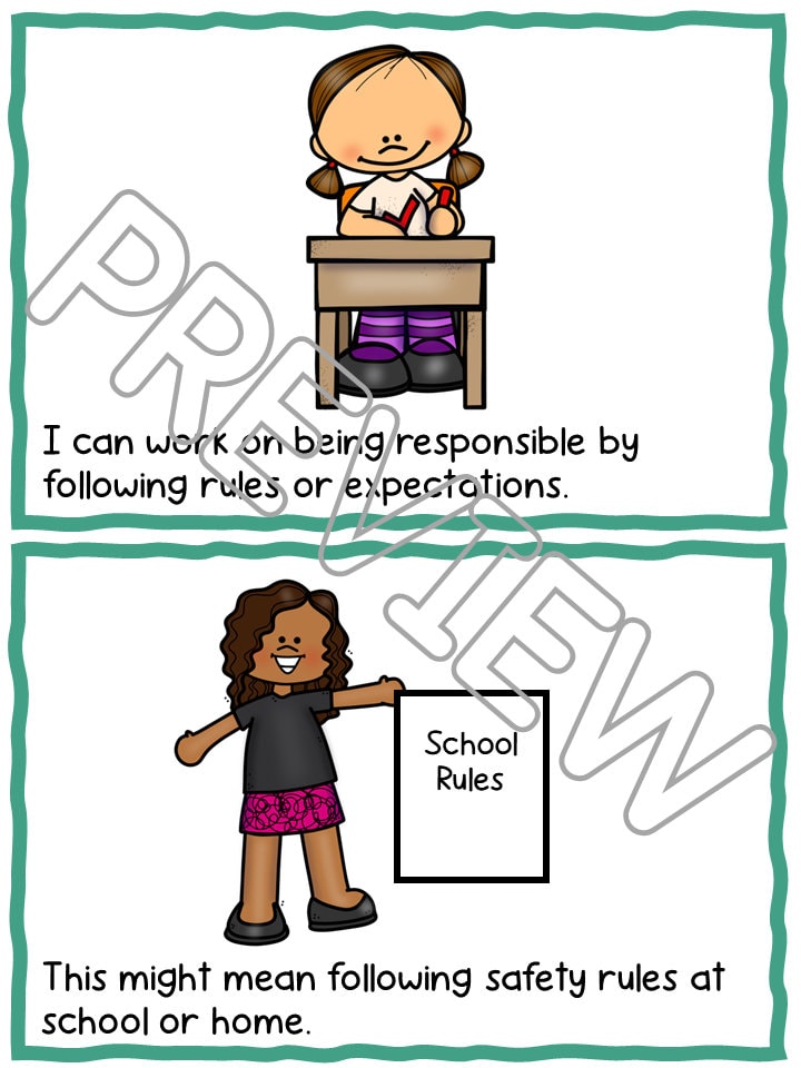 Responsibility Social Skills Story, Being Responsible Lesson ...