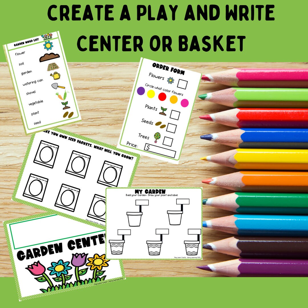 Garden Dramatic Play, Pretend Play Set, Garden Store Play, Preschool ...