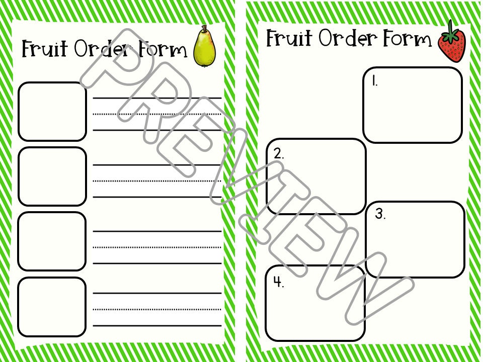 Dramatic Play Set Pretend Play Set Fruit Stand or - Etsy