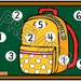Back to School Math Game, Roll and Cover Math Game, Printable Preschool ...