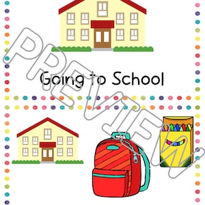 Going to School Social Skills Story, Starting School, First Day of ...
