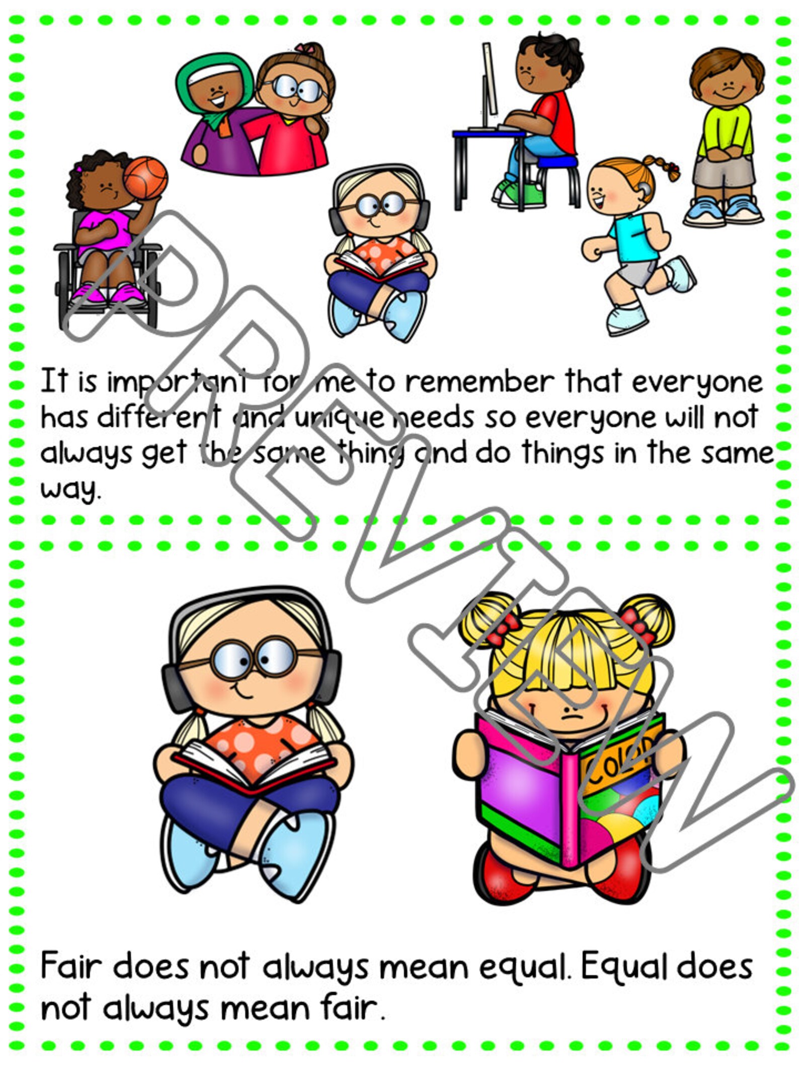 Fairness Social Skills Story, Fairness Lesson, It's Not Fair Story ...