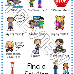 Problem Solving Strategies, Social Skills Story, Find a Solution ...