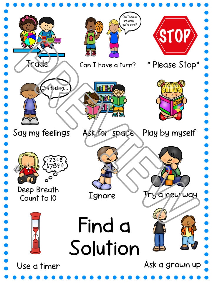 Problem Solving Strategies, Social Skills Story, Find a Solution ...