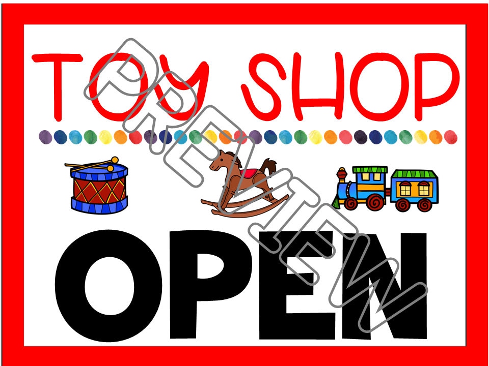 Toy Shop Dramatic Play Set, Toy Workshop Pretend Play, Santa's Toy Shop ...