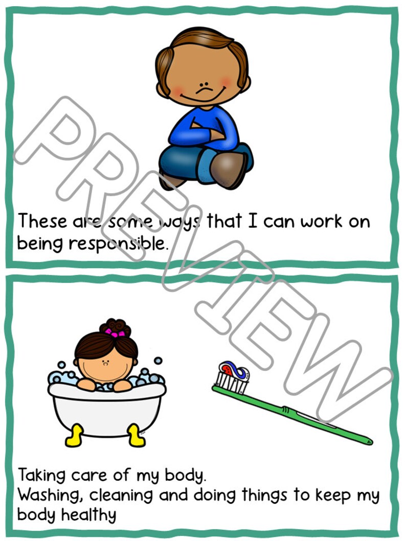 Responsibility Social Skills Story, Being Responsible Lesson ...