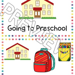 Starting Preschool Social Skills Story, Going to Preschool, First Day ...