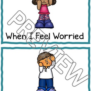 Social Skills Story When I Feel Worried, Anxiety, Feelings, Social ...