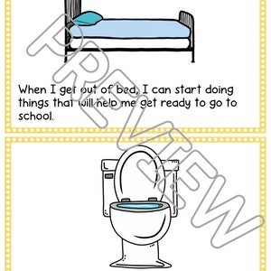 Getting Ready for School Social Skills Story, Morning Routine Visuals ...