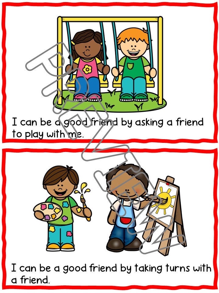 Being a Good Friend Social Skills Story Friendship Social - Etsy
