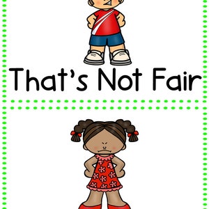 Fairness Social Skills Story Fairness Lesson It's Not - Etsy