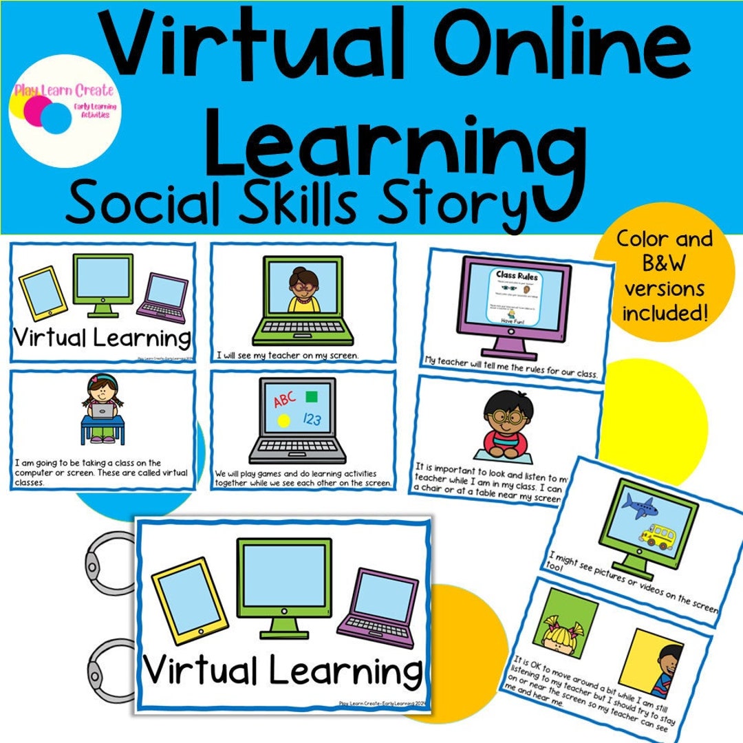 Virtual Learning, Online Learning, Distance Learning Social Skills ...
