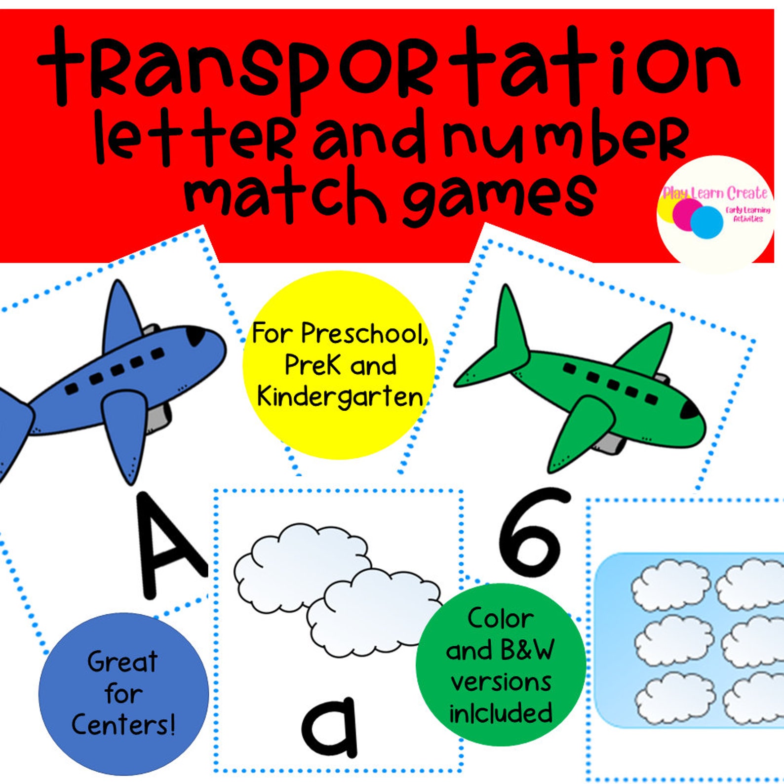 Tranportation Theme Letter Games, Transportation Theme Math Games ...