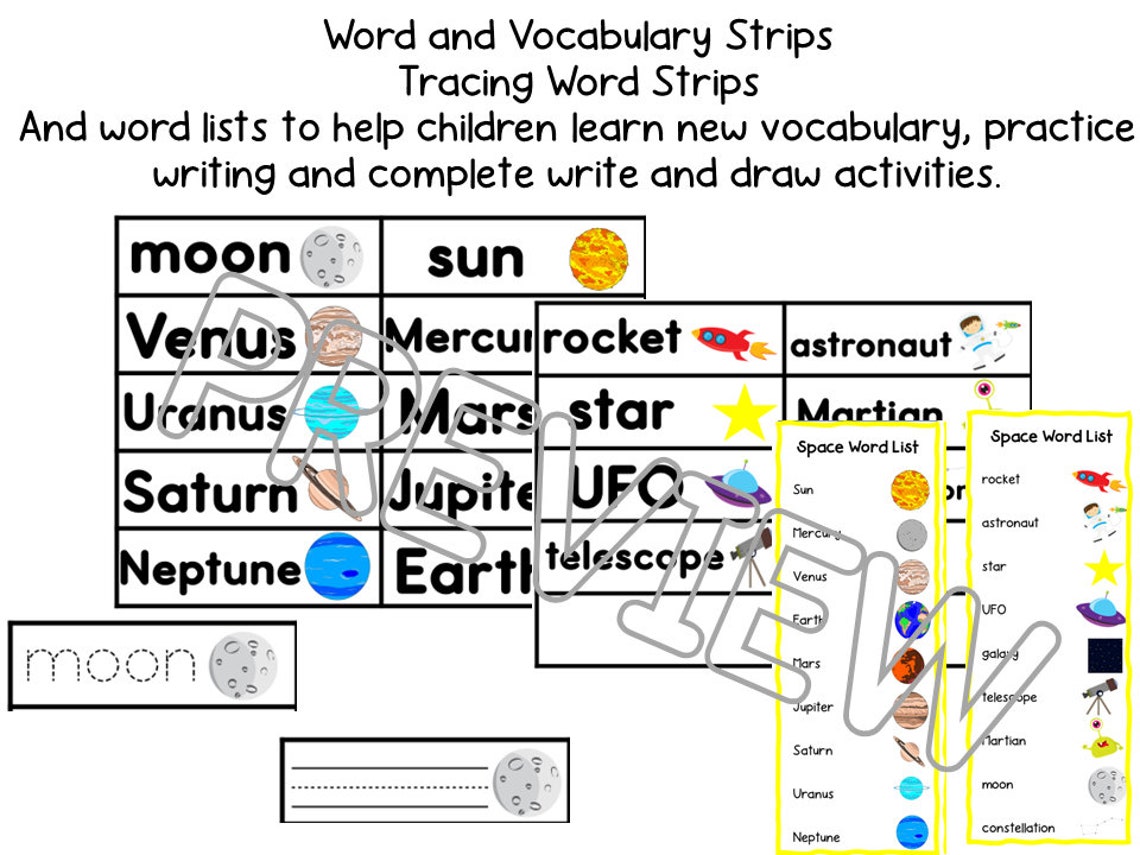 Space Theme Learning, Space Writing Center, Space Theme Preschool ...