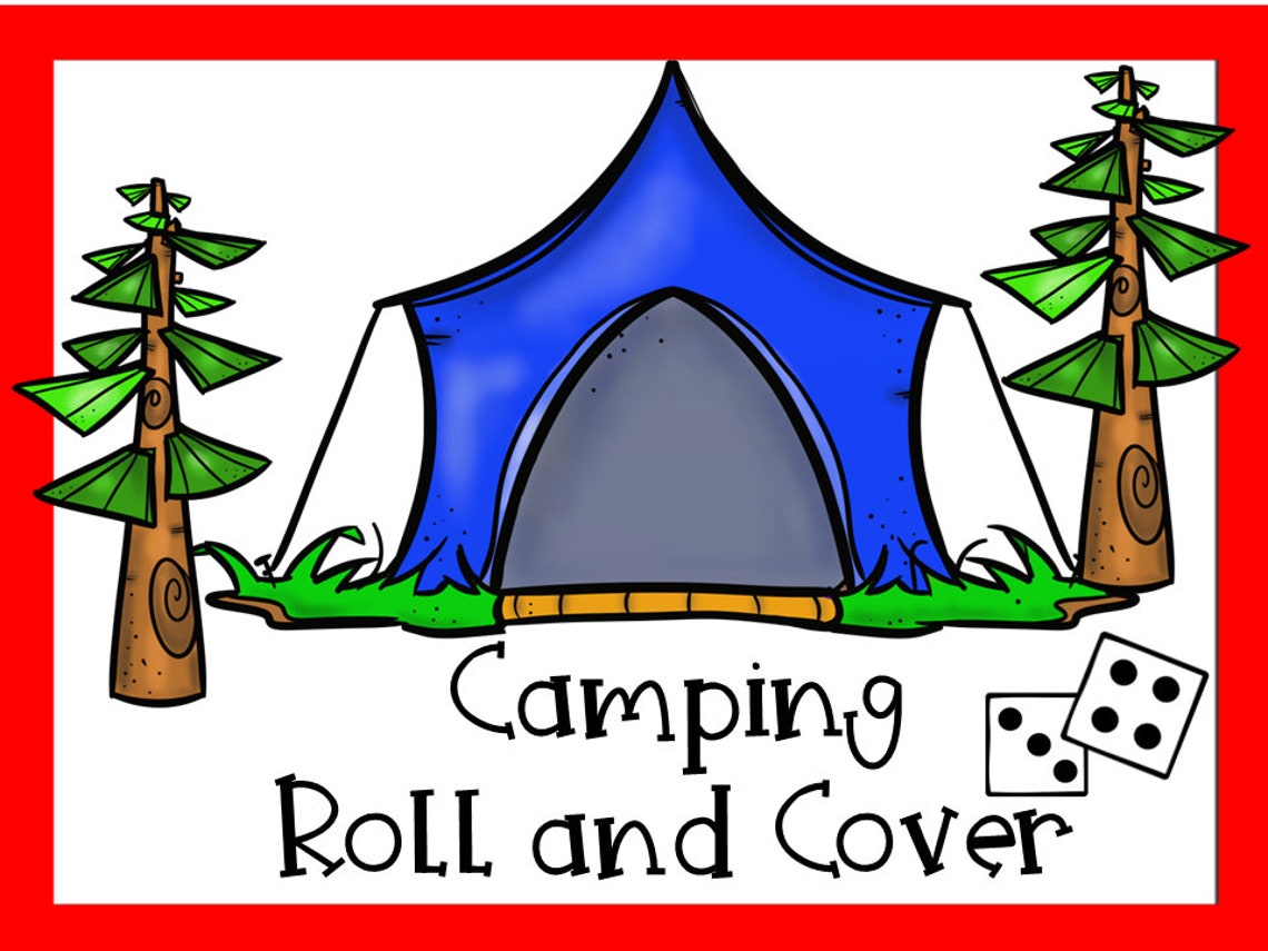 Printable Math Game for Preschool, Camping Theme Preschool, Camping ...