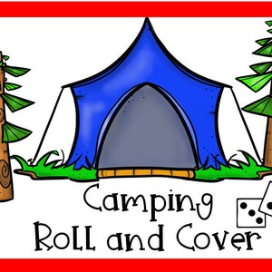 Printable Math Game for Preschool, Camping Theme Preschool, Camping ...