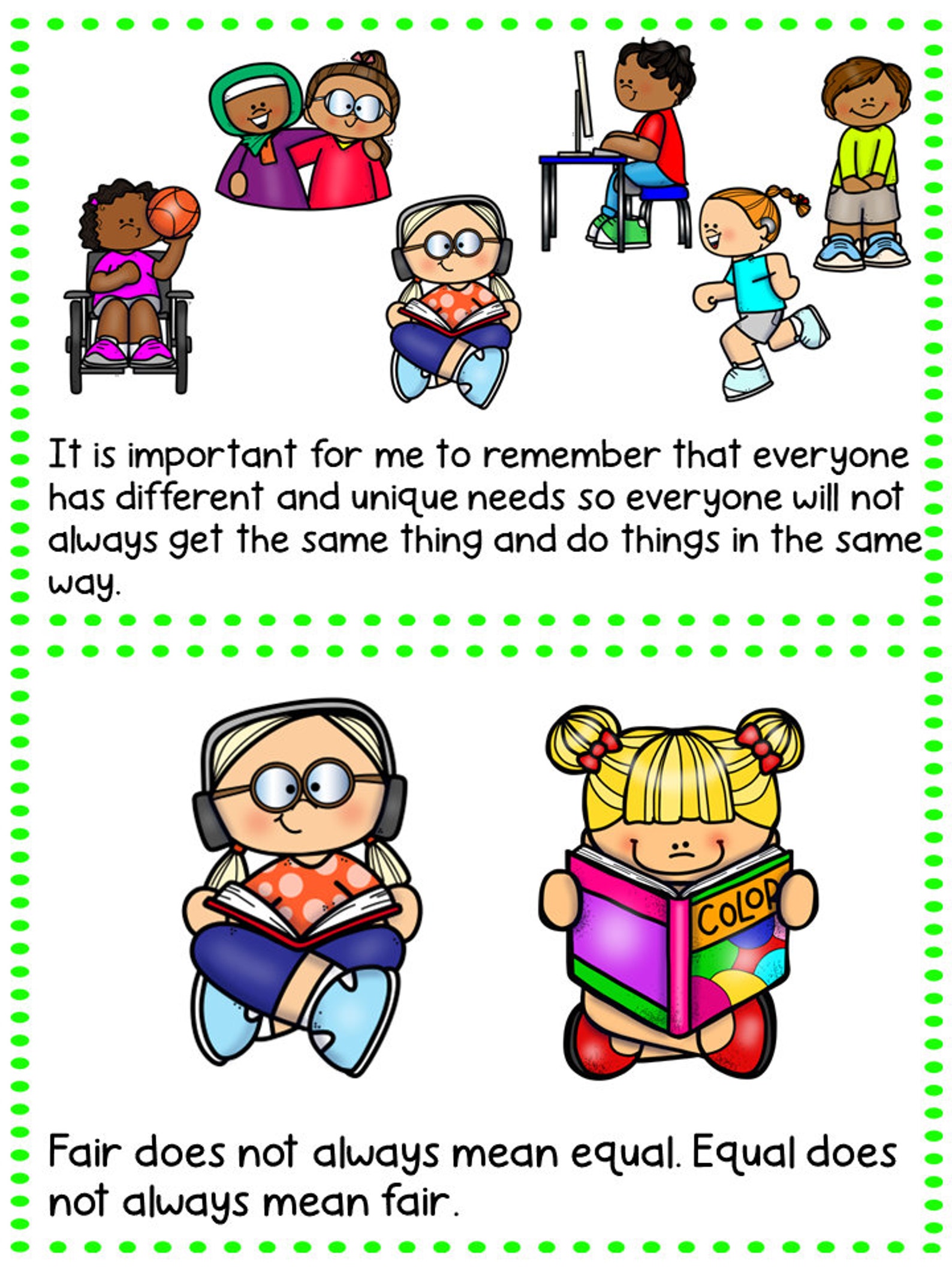 Fairness Social Skills Story Fairness Lesson It's Not - Etsy