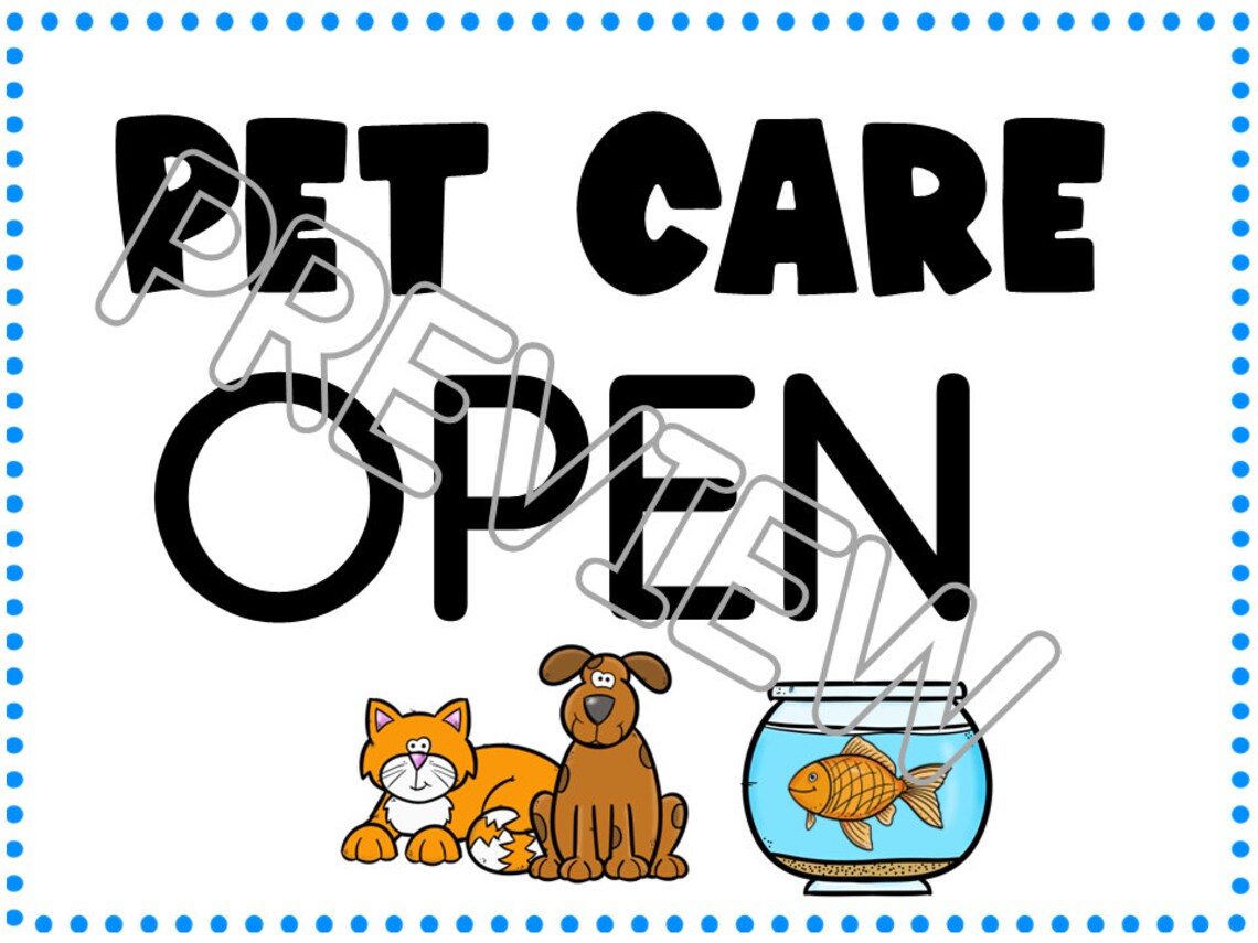 Pet Care Dramatic Play, Pet Store Pretend Play, Pet Adoption Play ...