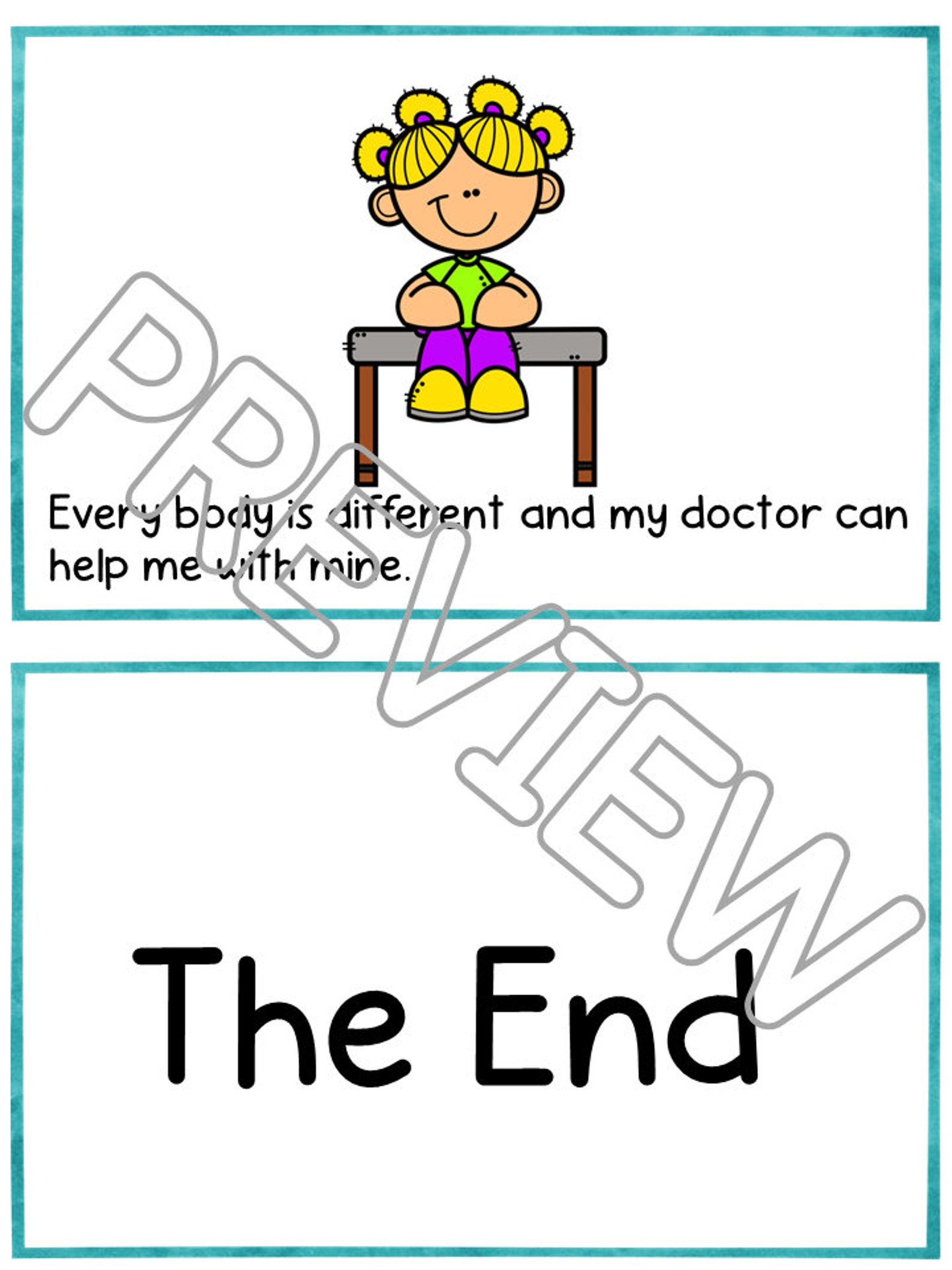 Going to the Doctor Social Skills Story, Getting a Checkup, Health ...