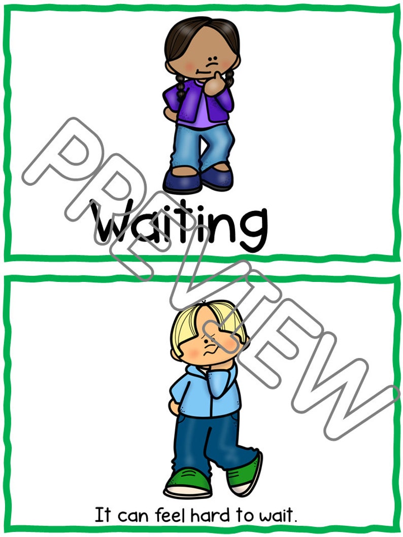 Waiting Social Skills Story Patience Social Skills Story - Etsy