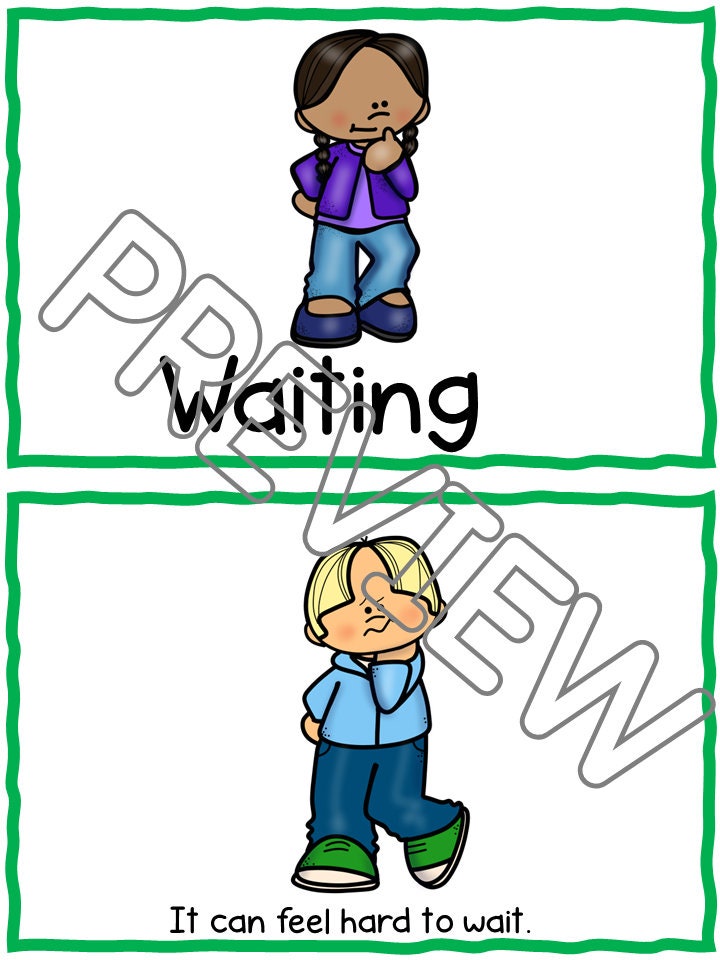 Waiting Social Skills Story Patience Social Skills Story - Etsy