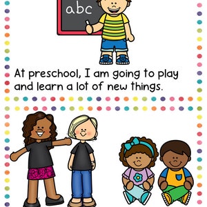 Starting Preschool Social Skills Story, Going to Preschool, First Day ...