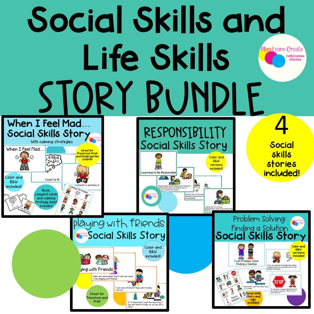 Social Skills Story, Life Skills Story, Responsibility Visuals, Calming ...