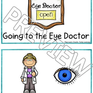 Going to the Eye Doctor Social Skills Story, Optometrist Social Skills ...