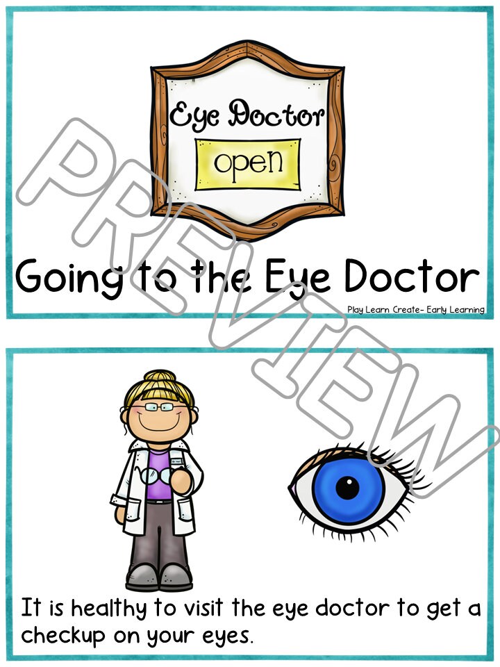 Going to the Eye Doctor Social Skills Story, Optometrist Social Skills ...