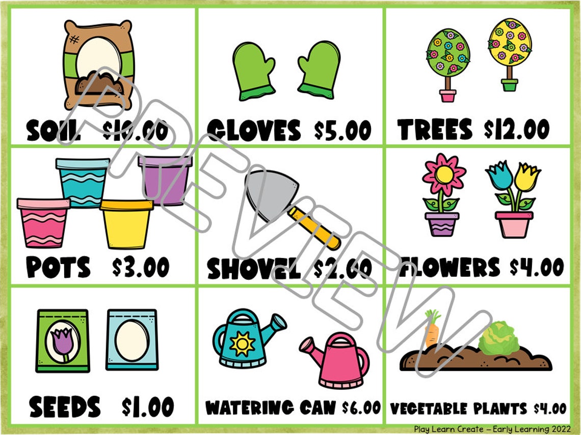 Garden Dramatic Play, Pretend Play Set, Garden Store Play, Preschool ...