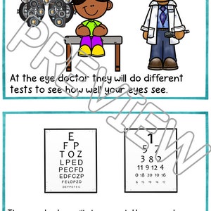 Going to the Eye Doctor Social Skills Story, Optometrist Social Skills ...