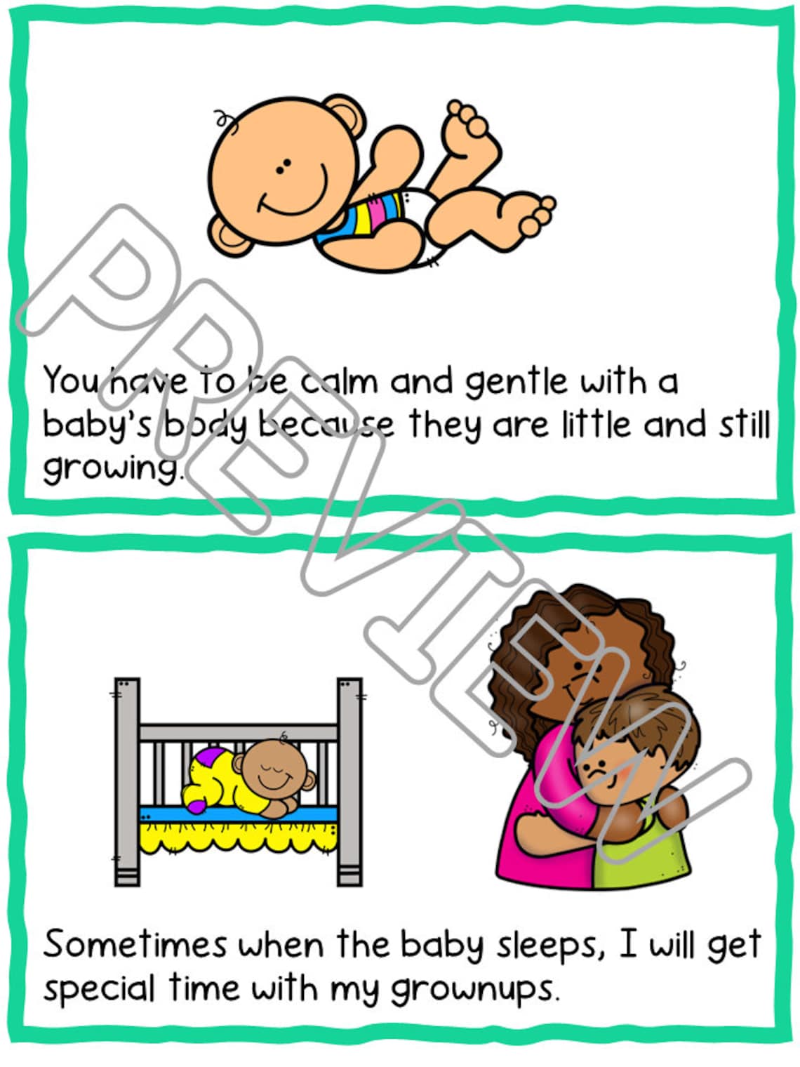 New Baby Social Skills Story, Printable Social Skills Story, Big ...