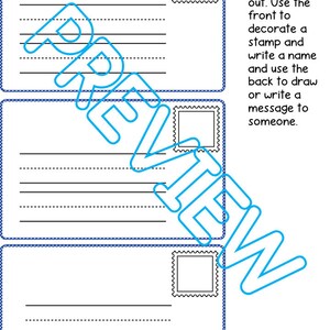 Post Office Dramatic Play Set, Printable Play, Pretend Play Kit ...