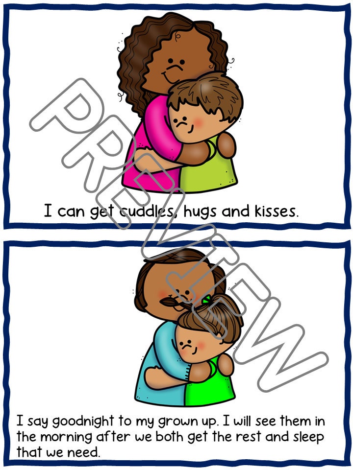 Bedtime Social Skills Story, Bedtime Routine Chart, Bedtime Visuals ...