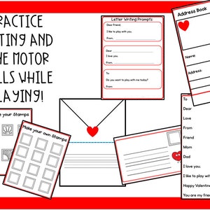 Valentine's Day Dramatic Play Set, Valentine's Day Post Office, Post ...