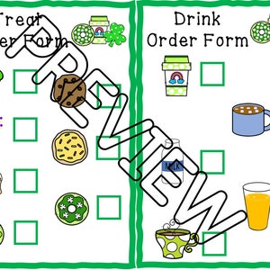 Shamrock Cafe Dramatic Play Set, St. Patrick's Day Pretend Play Set ...