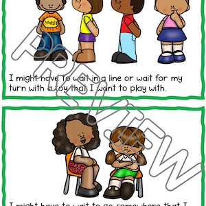 Waiting Social Skills Story, Patience Social Skills Story, Patience ...