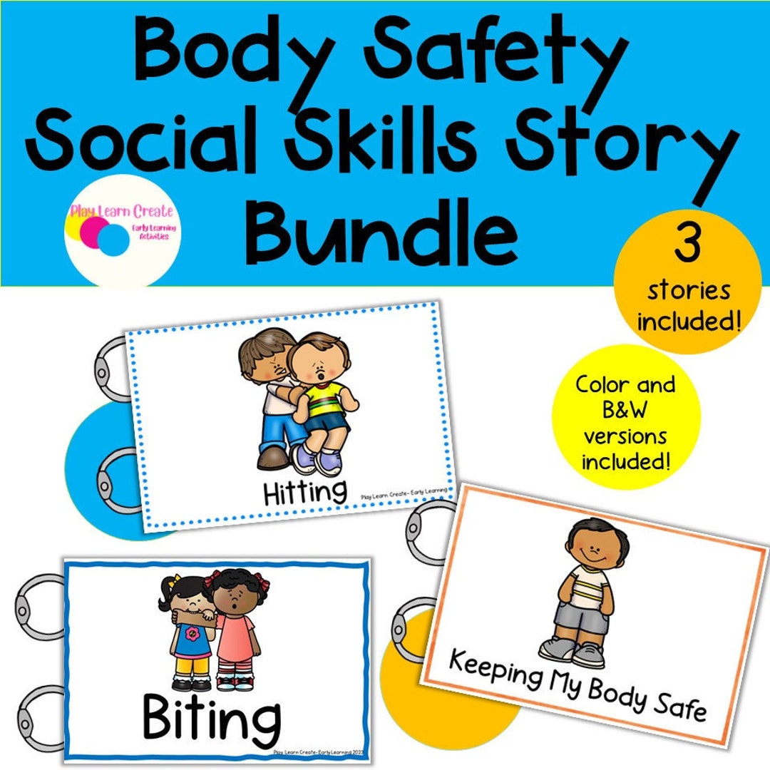 Body Safety Social Skills Story Bundle, Hitting Social Skills Story ...
