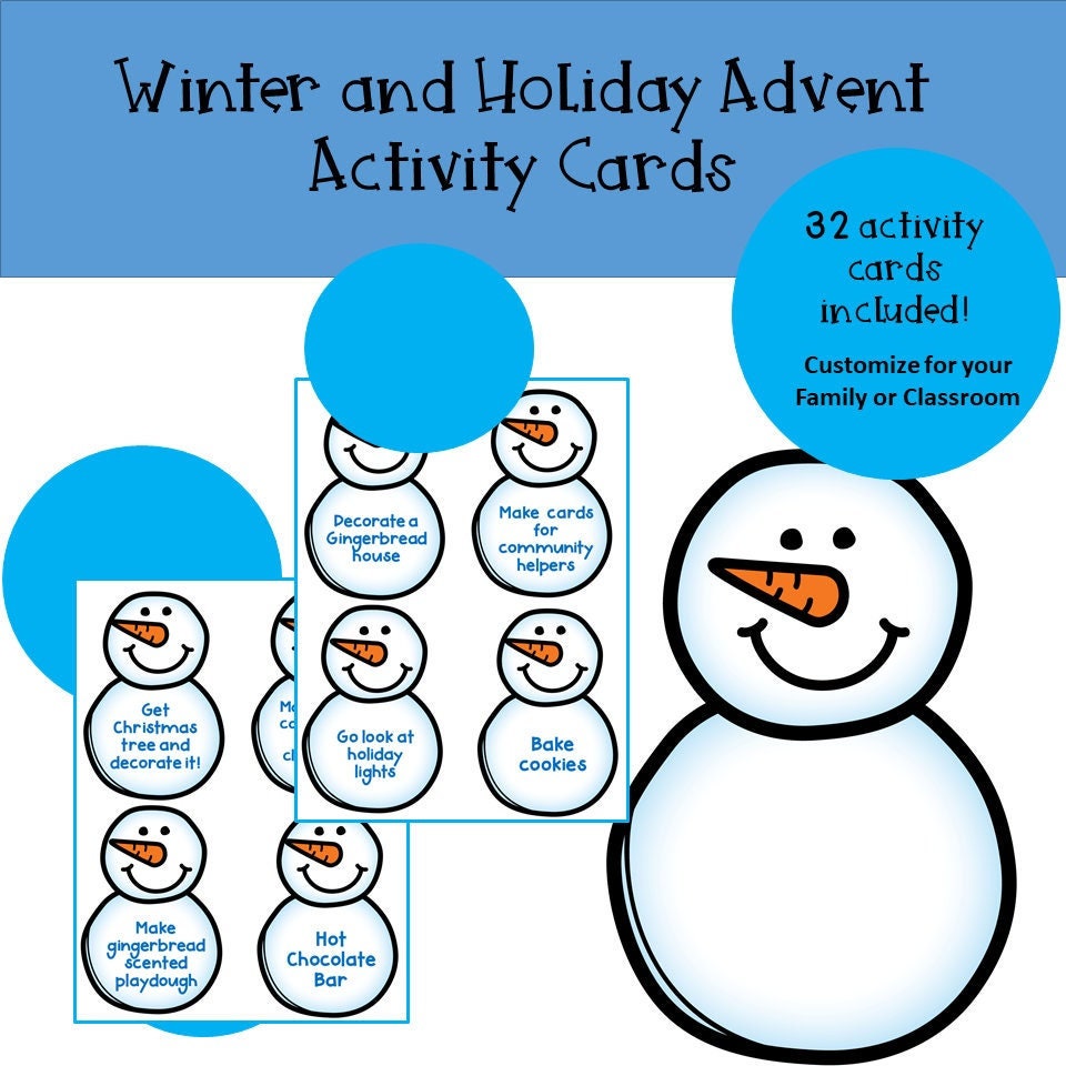 Advent Calendar Activities, Christmas Countdown Activities, Kids ...
