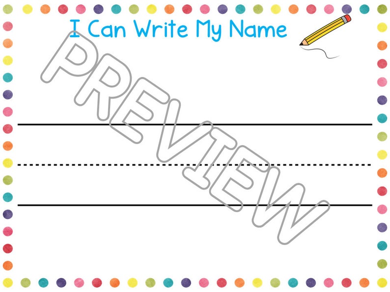 Personalized Printable Name Workbook, Custom Name Book, Printable ...