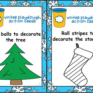 Winter Playdough Mat, Playdough Learning Mat, Preschool Christmas ...