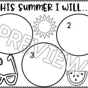 End of School Year Activity, Summer Writing, Summer Craft, Summer Hat ...