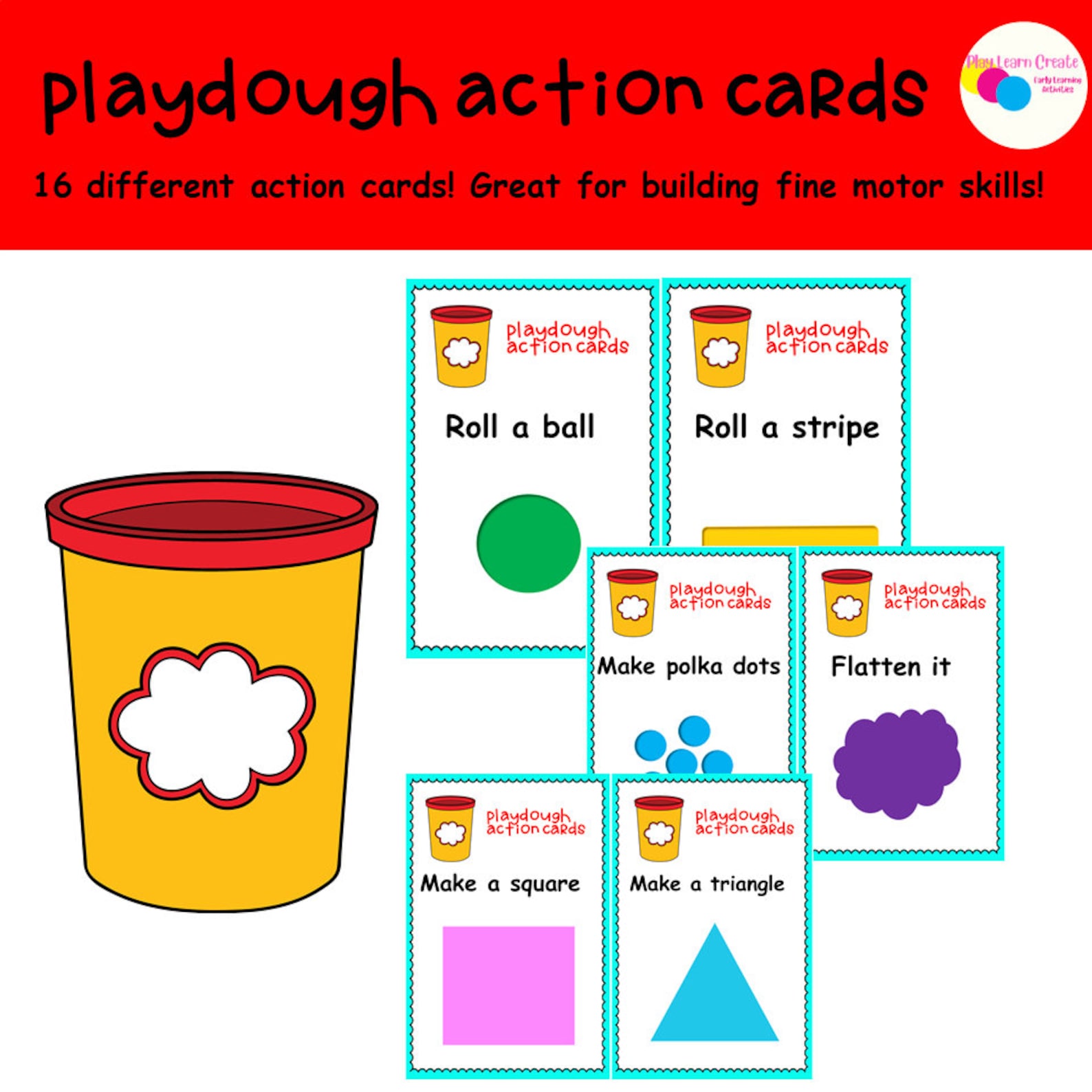 Playdough Mats, Playdough Mat Numbers, Counting Activity, Fine Motor ...