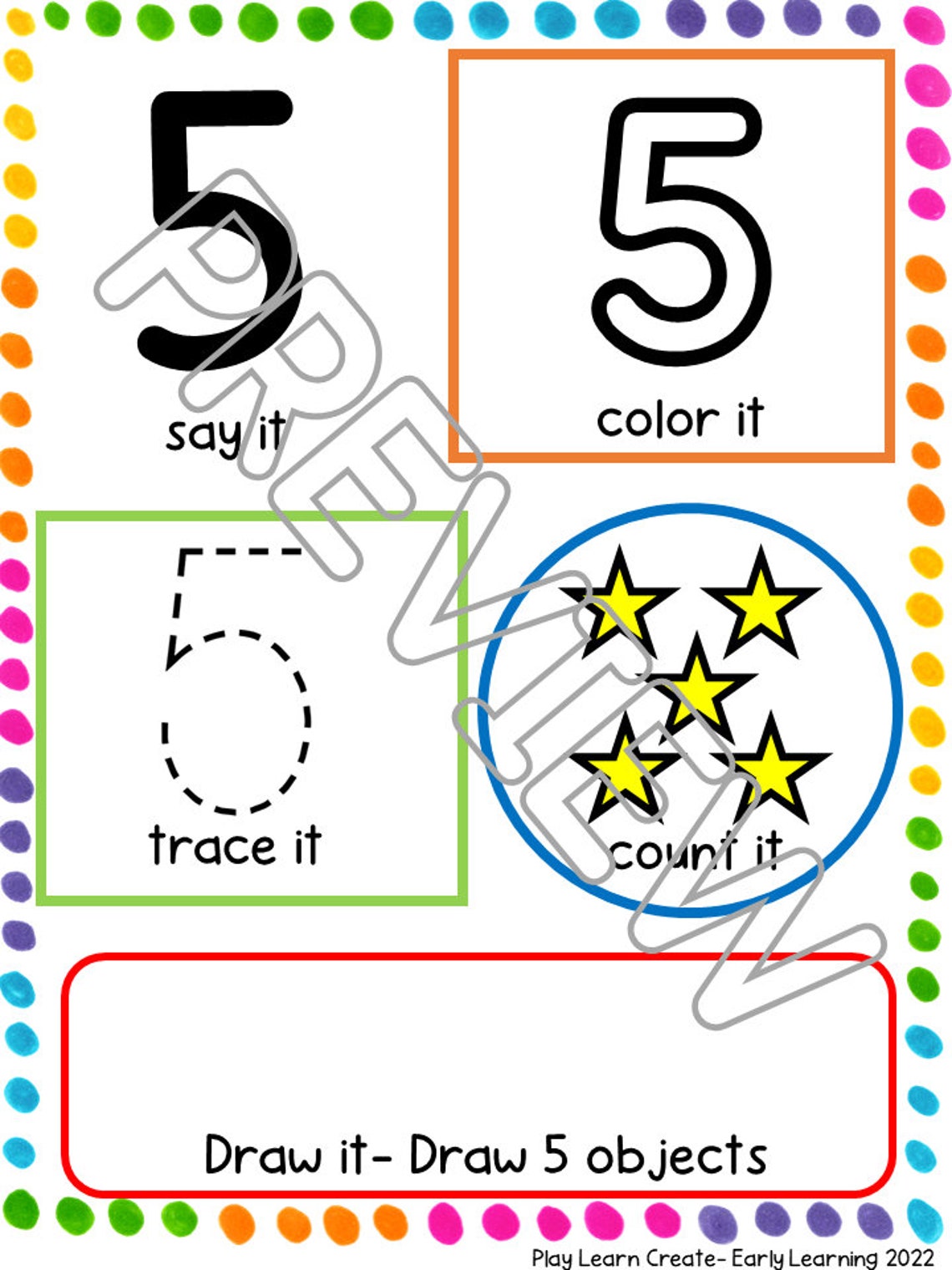 Number Activity Book, Number Printables for Preschool Math ...