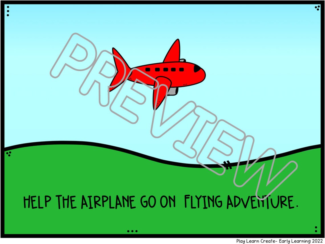 Airplane Theme, Preschool Printables, Positional Word, Prepostions ...