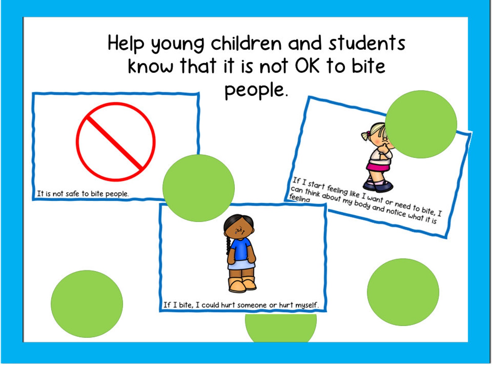 Biting Social Skills Story, Safety Social Skills Story, Safety Visuals ...