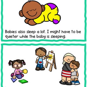 New Baby at Home Social Skills Story, Printable Social Skills Story ...