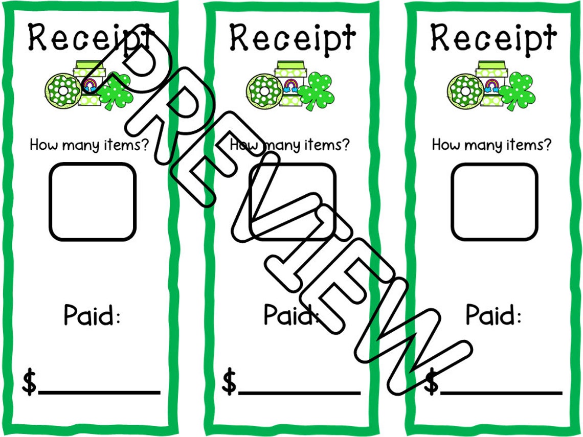 Shamrock Cafe Dramatic Play Set, St. Patrick's Day Pretend Play Set ...