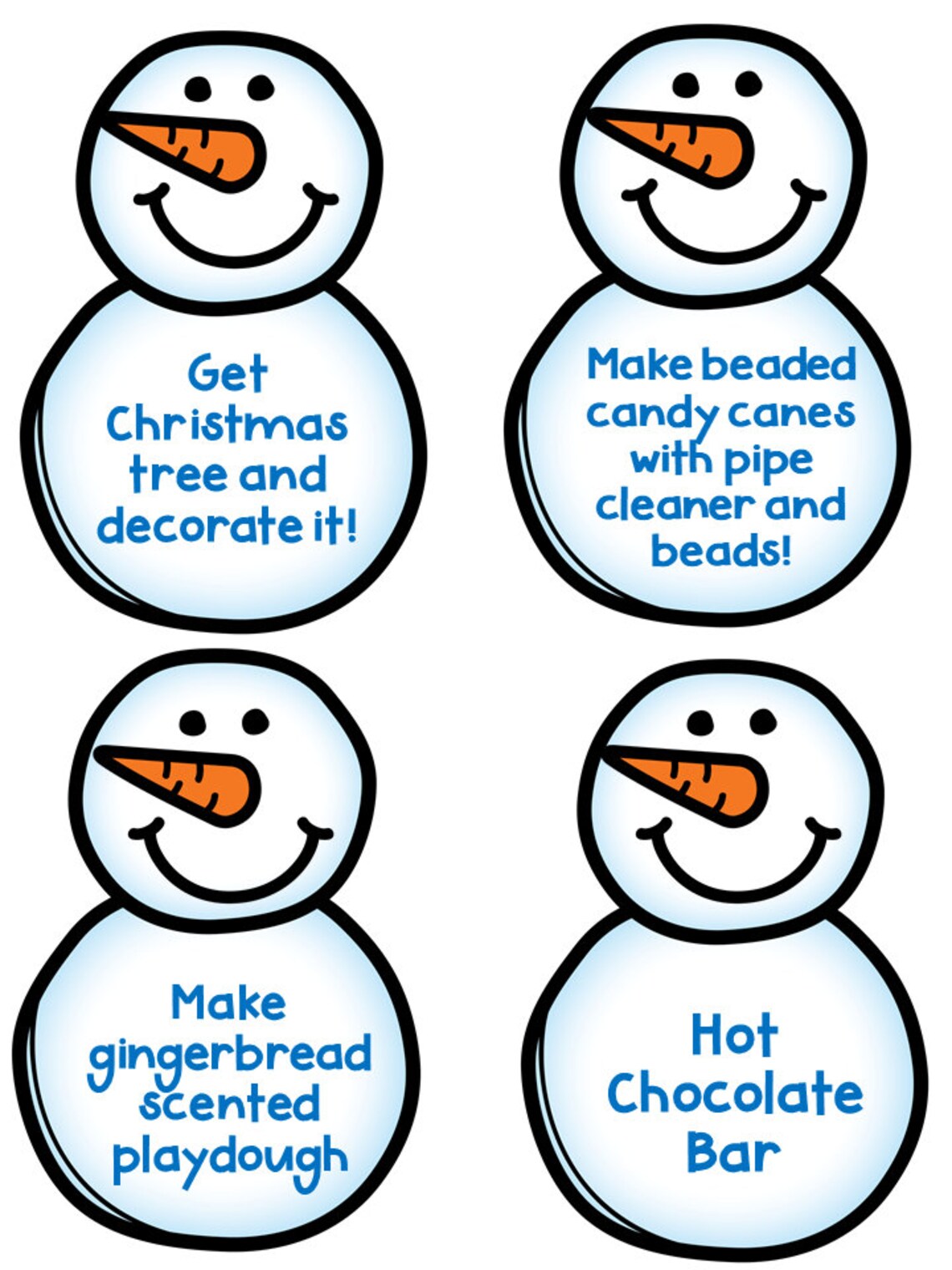 Advent Calendar Activities, Christmas Countdown Activities, Kids ...